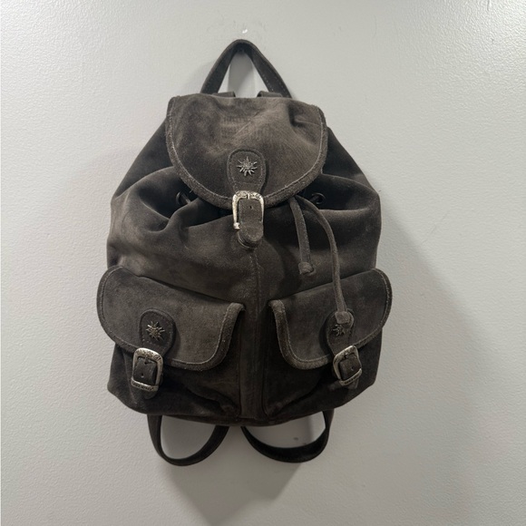 geier wally | Bags | Geier Wally Genuine Suede Leather Rustic Backpack ...